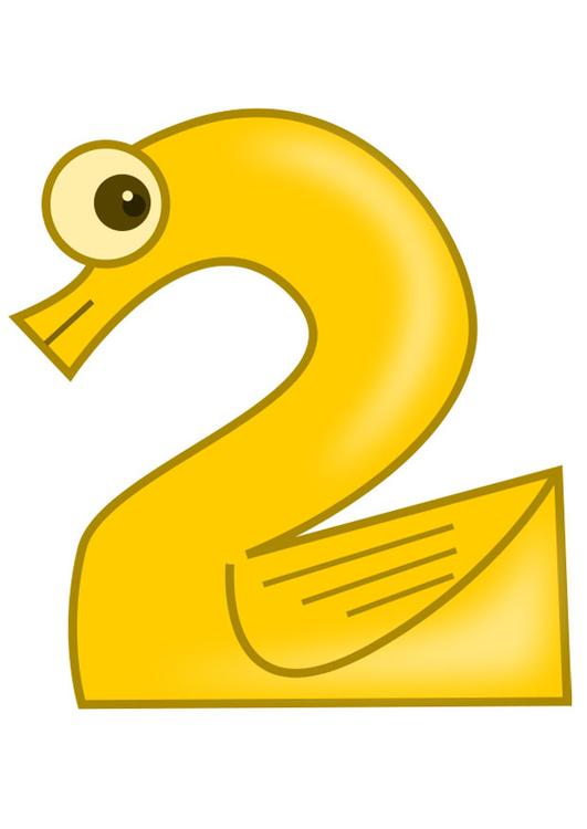 Bild Zahl - 2 b - Kostenlose Bilder Zum Ausdrucken - Bild 20181.