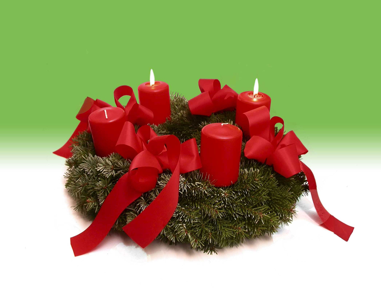 Foto Adventskranz - Kostenlose Fotos Zum Ausdrucken - Bild 20615.