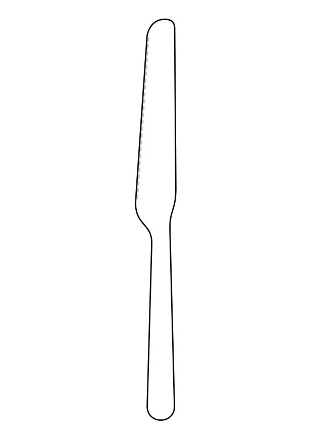 Malvorlage Messer - Kostenlose Ausmalbilder Zum Ausdrucken - Bild 19149.