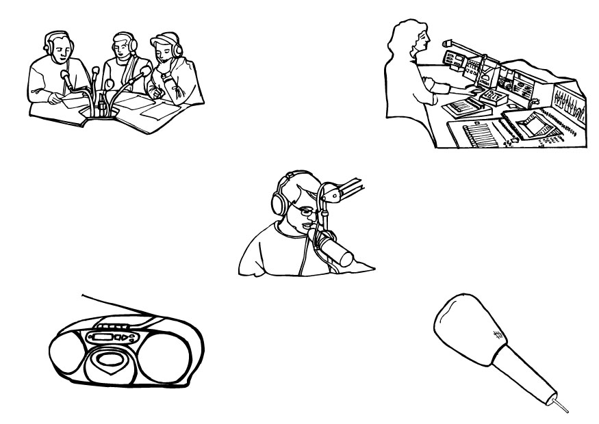 Malvorlage Radio - Kostenlose Ausmalbilder Zum Ausdrucken - Bild 9619.