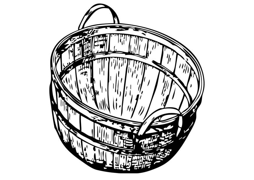 Malvorlage Korb - Kostenlose Ausmalbilder Zum Ausdrucken - Bild 17344.