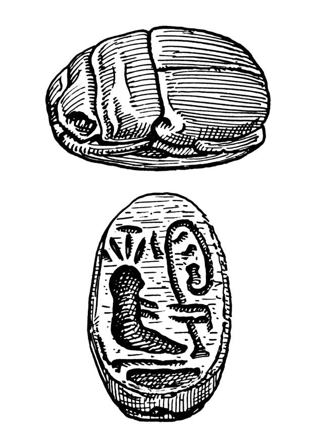 Malvorlage Skarabäus - Kostenlose Ausmalbilder Zum Ausdrucken - Bild 18858.