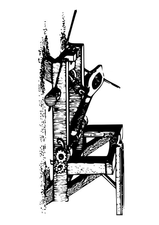 Malvorlage Katapult - Kostenlose Ausmalbilder Zum Ausdrucken - Bild 19073.