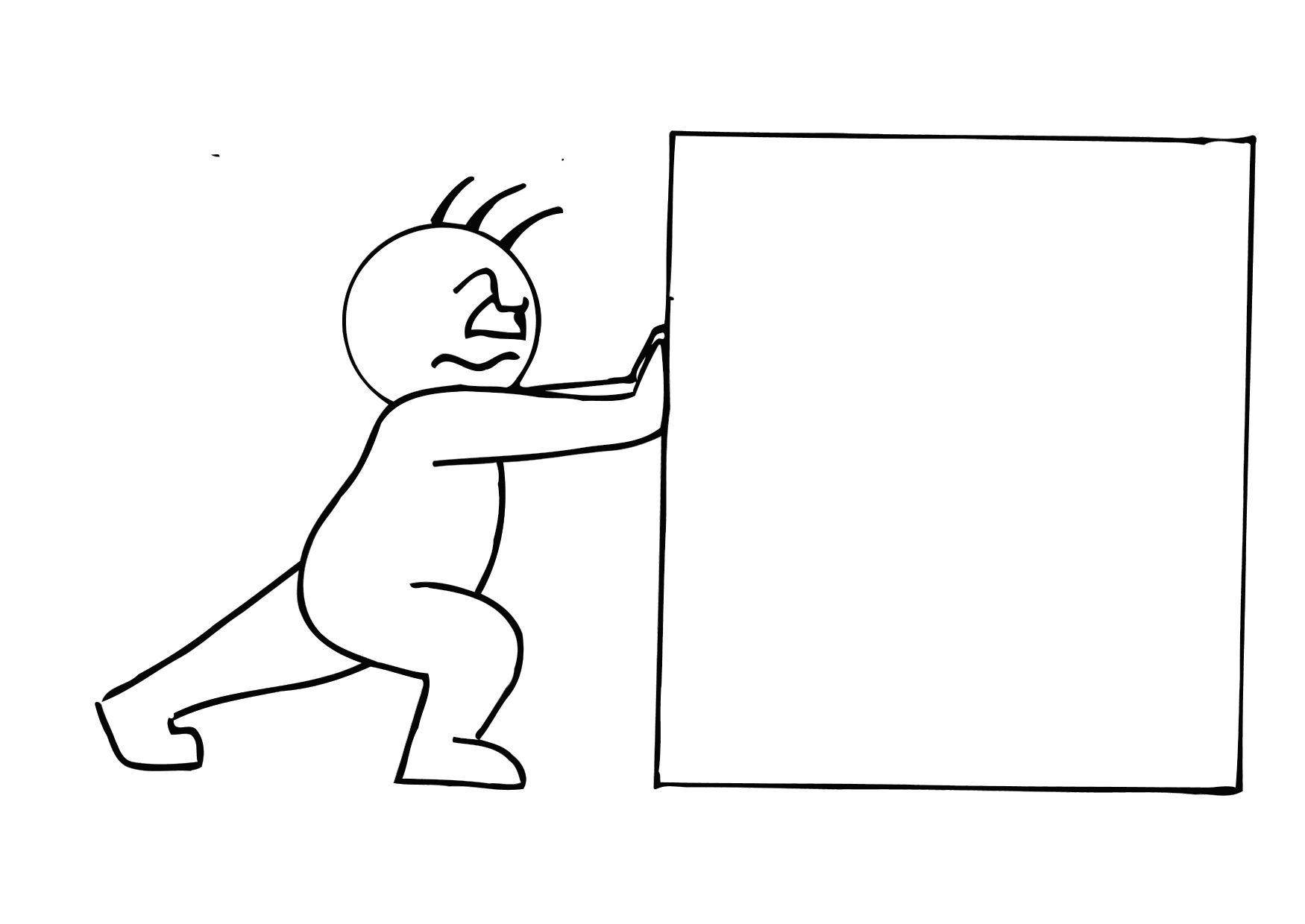 Malvorlage 03b. schieben - Kostenlose Ausmalbilder Zum Ausdrucken ...