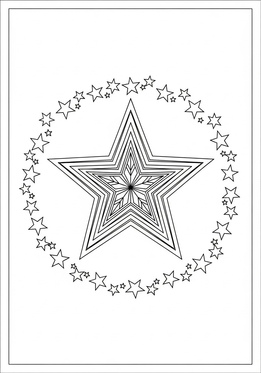 Malvorlage Sterne zu Weihnachten - Kostenlose Ausmalbilder Zum ...
